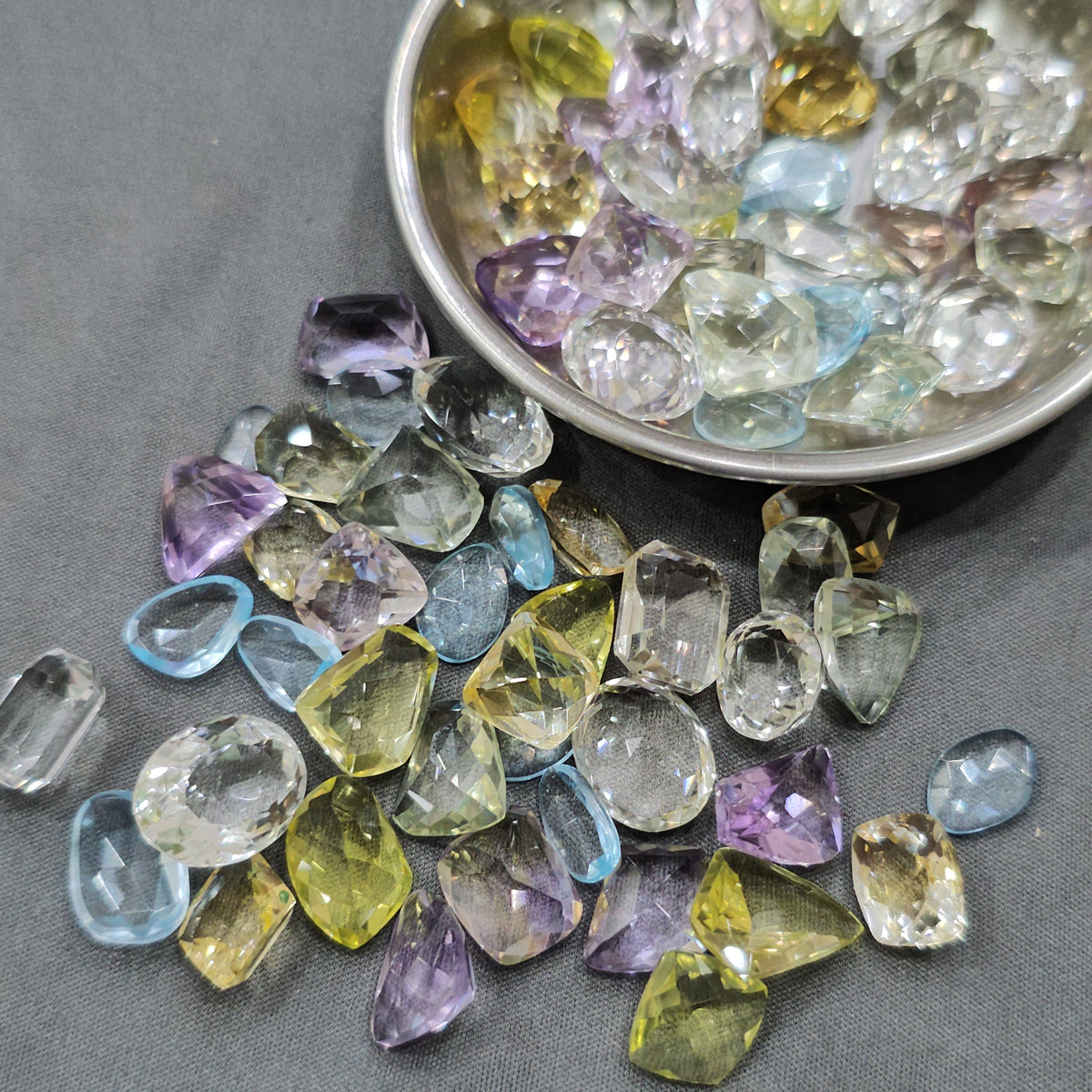 150 Cts scoope of Pastel Quartz | Flawless 10-15mm sizes | 30-40 Pcs ...