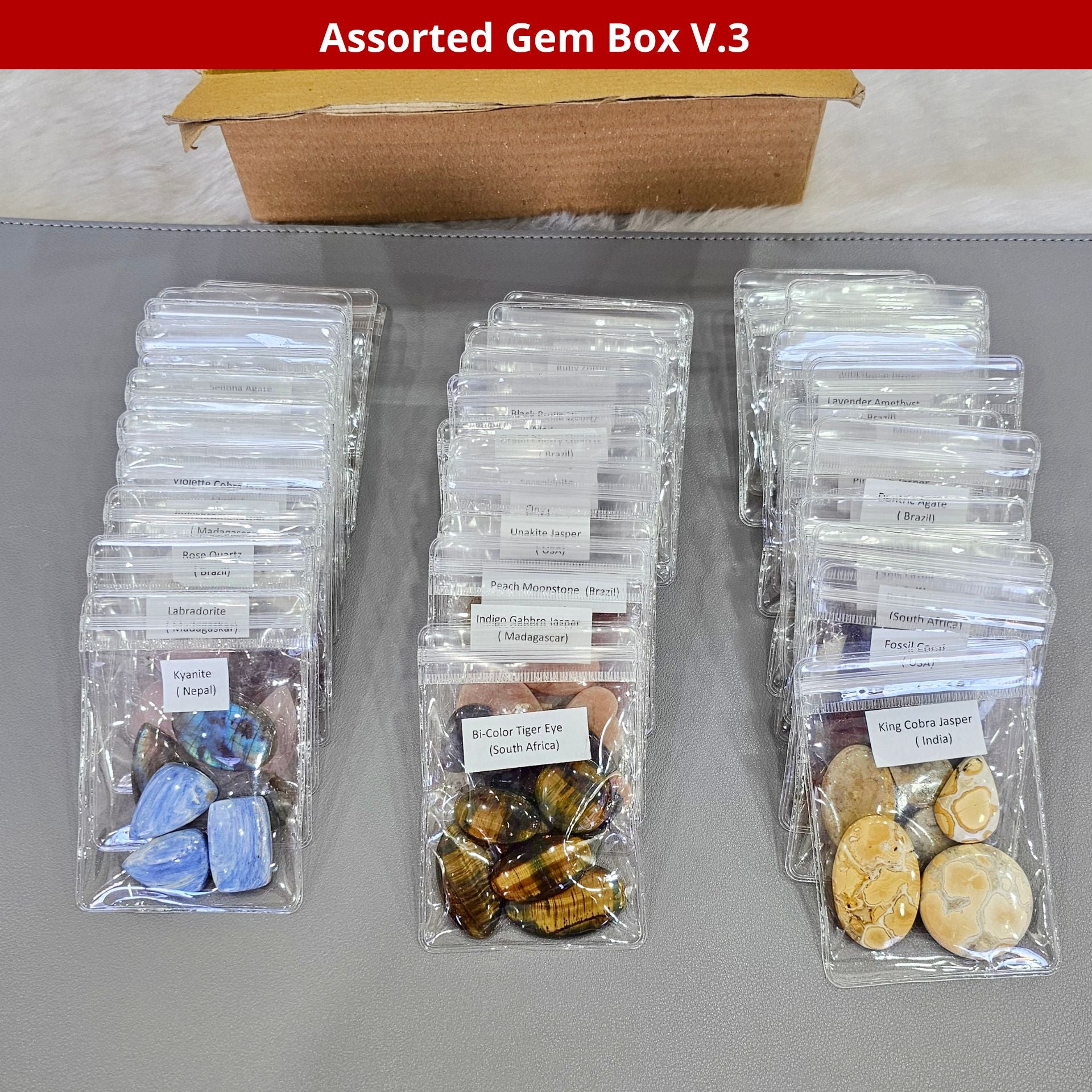 40 sets of Cabochons | V3.0 | Labeled | 1KG Box | 100+ Stones – The ...