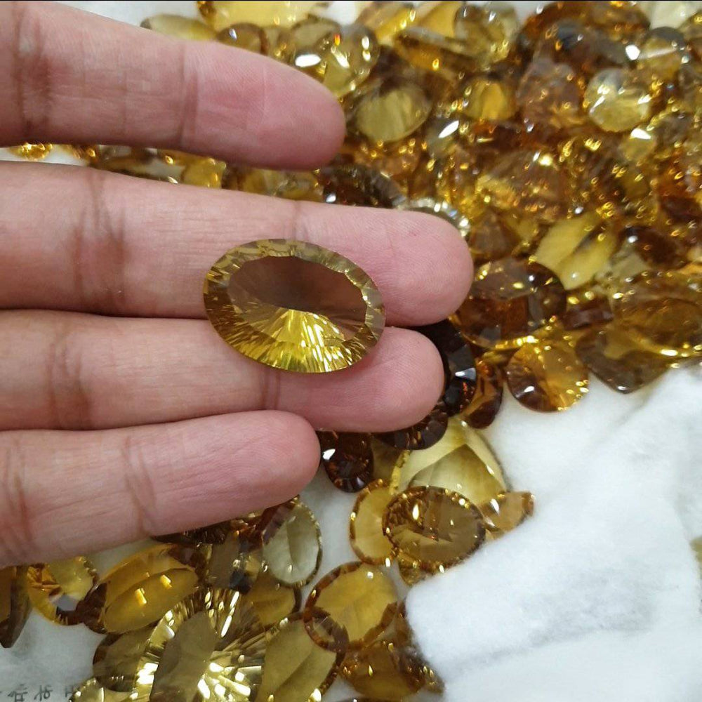 10 Pcs Natural Yellow Quartz Three Dimension Cut Lot – The LabradoriteKing