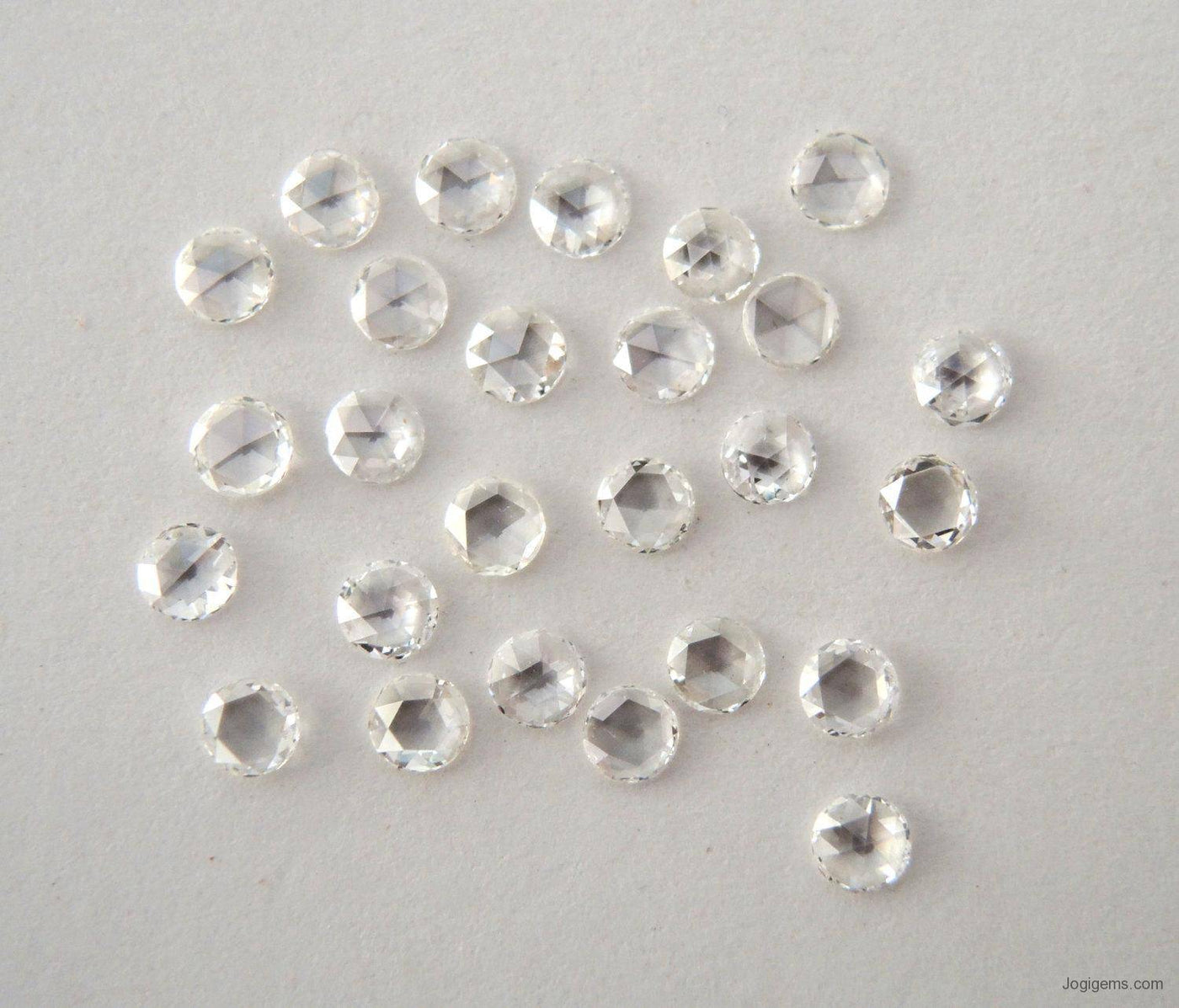 15 pcs Rose Cut Flat Diamonds Untreated and Natural – The LabradoriteKing