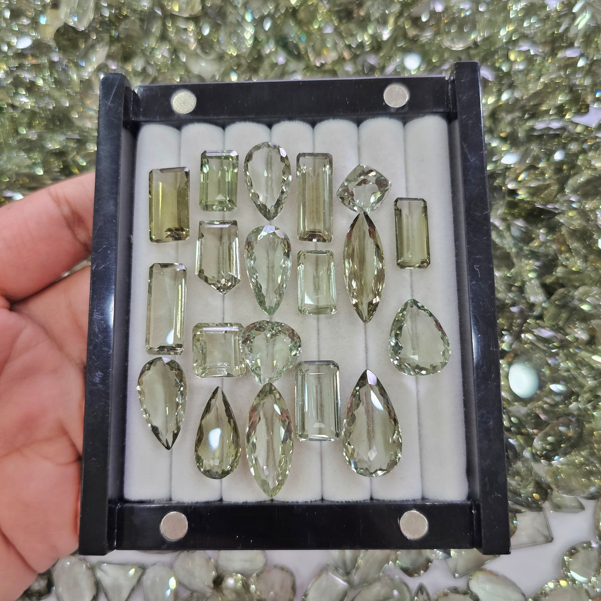 10 Pcs Natural Green Prasiolite Lot | 10-16mm size Flawless | The ...