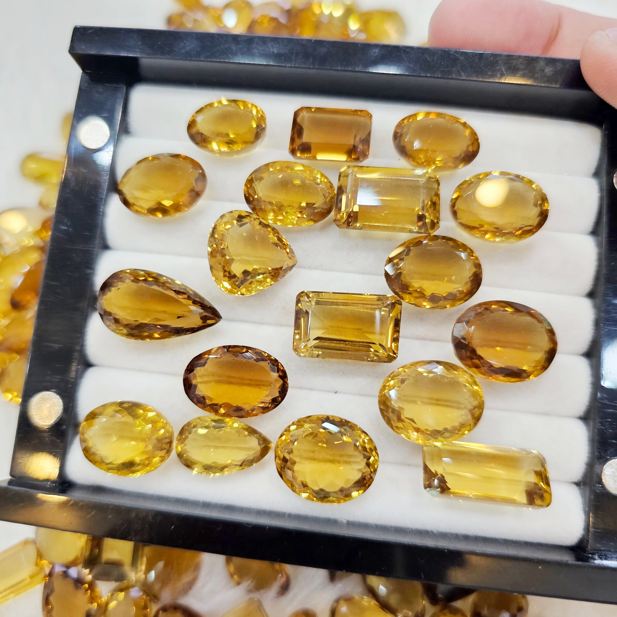 10 Pcs of Honey/ Whisky Quartz faceted 10-20mm sizes | Flawless Qualit ...
