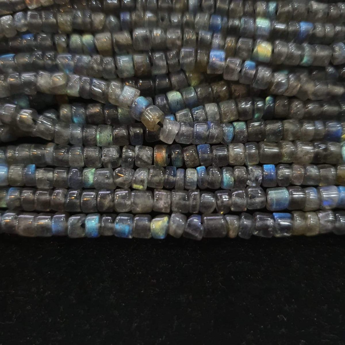Labradorite Beads Tire Polished 4mm High Quality, 14" Inches , | The ...